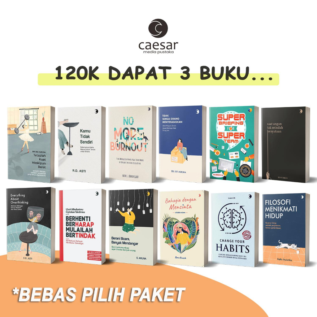 Jual Promo Bundling Buku Bebas PIlih 3 Buku Self Help | Shopee Indonesia Jual Promo Bundling Buku Bebas PIlih 3 Buku Self Help | Shopee Indonesia