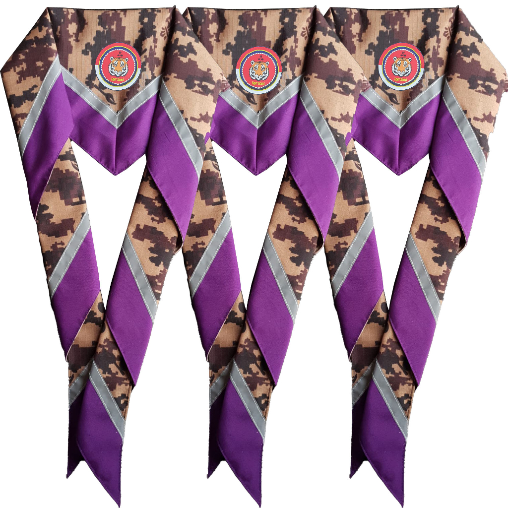 Jual Scarf Pramuka Loreng Custom Logo dtf Print Sablon minimal 20pcs ...