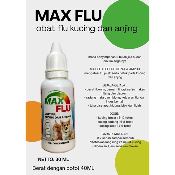 Jual MAX obat spray serbuk vitamin bulu scabies nafsu makan gemuk ...