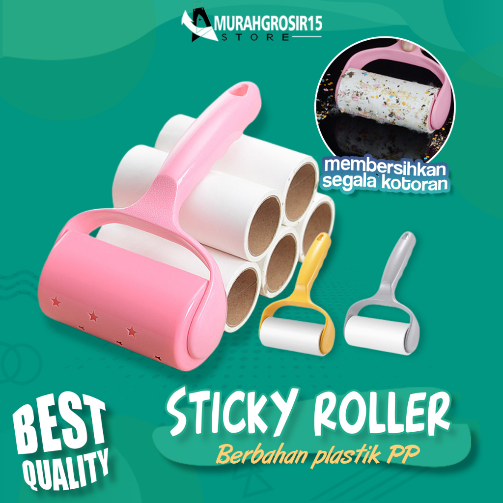 Jual Rol Pembersih Debu / Sikat Lengket Rambut / Roll Sticky ...