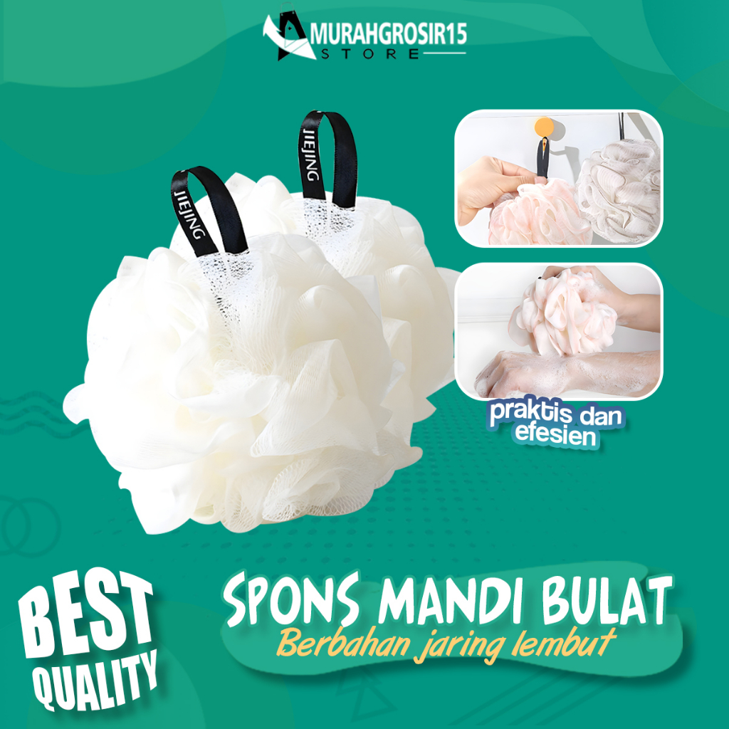 Jual Sponge Mandi / Shower Puff / Sponge Busa Bagus /Spons Mandi ...