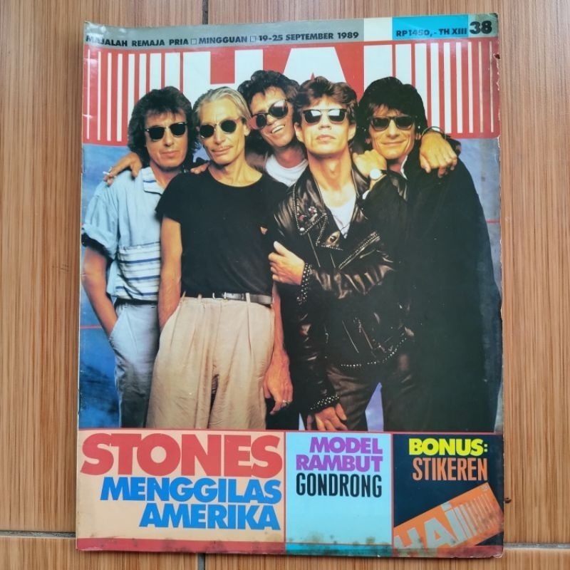Jual Majalah Hai cover The Rolling Stones menggilas Amerika, Norman ...