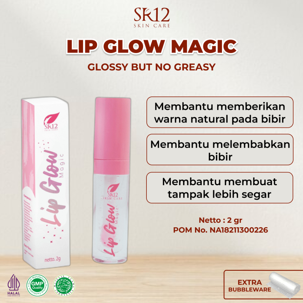 Jual Lip Glow Magic SR12 LIPGLOW Melembabkan Memberikan Warna pada Bibir dan Efek Glossy BPOM ...