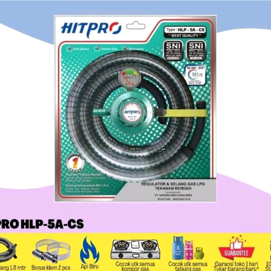 Jual REGULATOR GAS PAKET HITPRO (HLP-5A-CS) | Shopee Indonesia