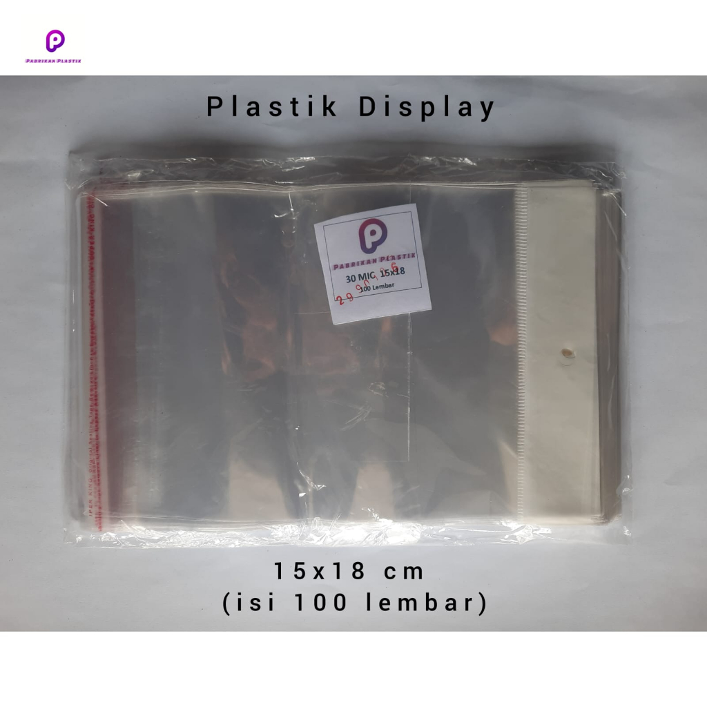 Jual Plastik Display / Plastik Perlize / Plastik Opp Gantung isi 100 ...