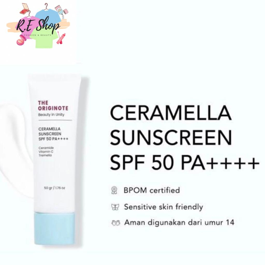 Jual The Originote Ceramella Sunscreen SPF50 PA+++ Serum Sunscreen ...