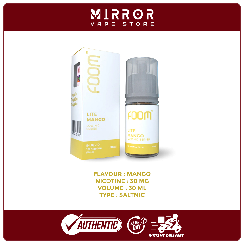 Jual Foom Lite Mango Liquid Saltnic Original | Shopee Indonesia