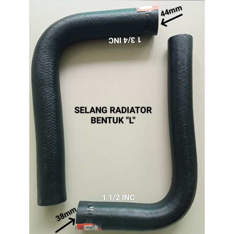Jual SELANG RADIATOR BENTUK L 1½ INC,1¾ INC, SELANG AIR UDARA ...