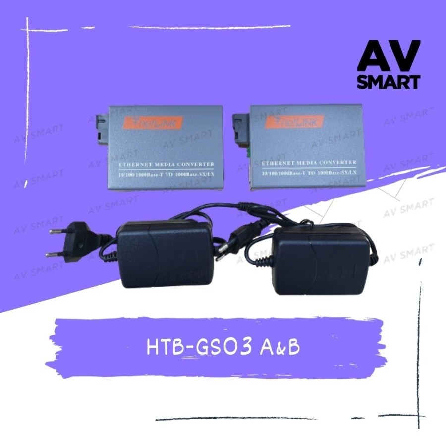 Jual NETLINK HTB GS03 A&B GIGABIT MEDIA CONVERTER FO FIBER OPTIC ...
