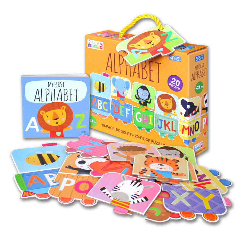 Jual [Sassi Junior] My First Alphabet 20-piece Puzzle + Board Book (HA ...