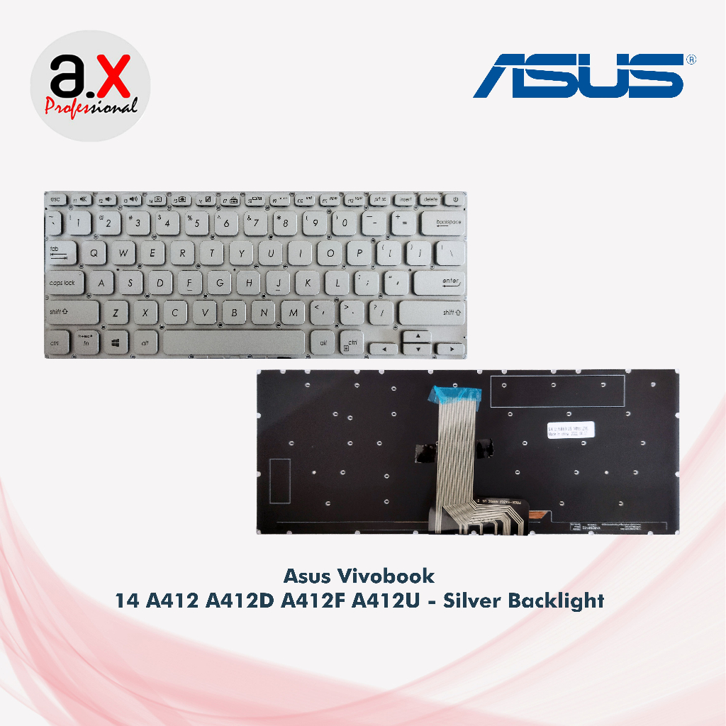 Jual Keyboard ASUS VIVOBOOK 14 A412 A412D A412F A412U - SILVER ...