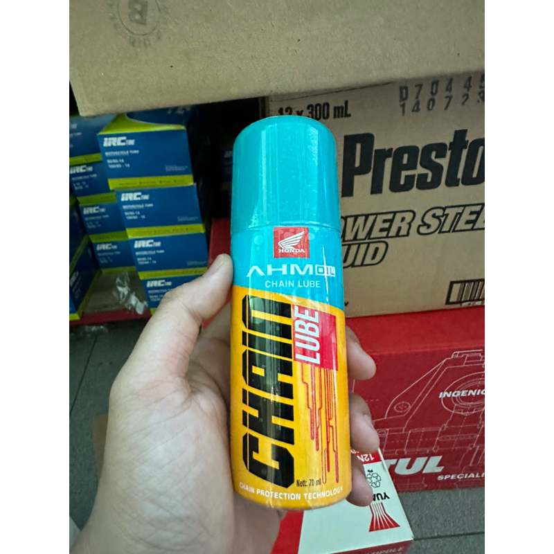 Jual chainlube ahm oil original honda chain lube ahm original pelumas ...