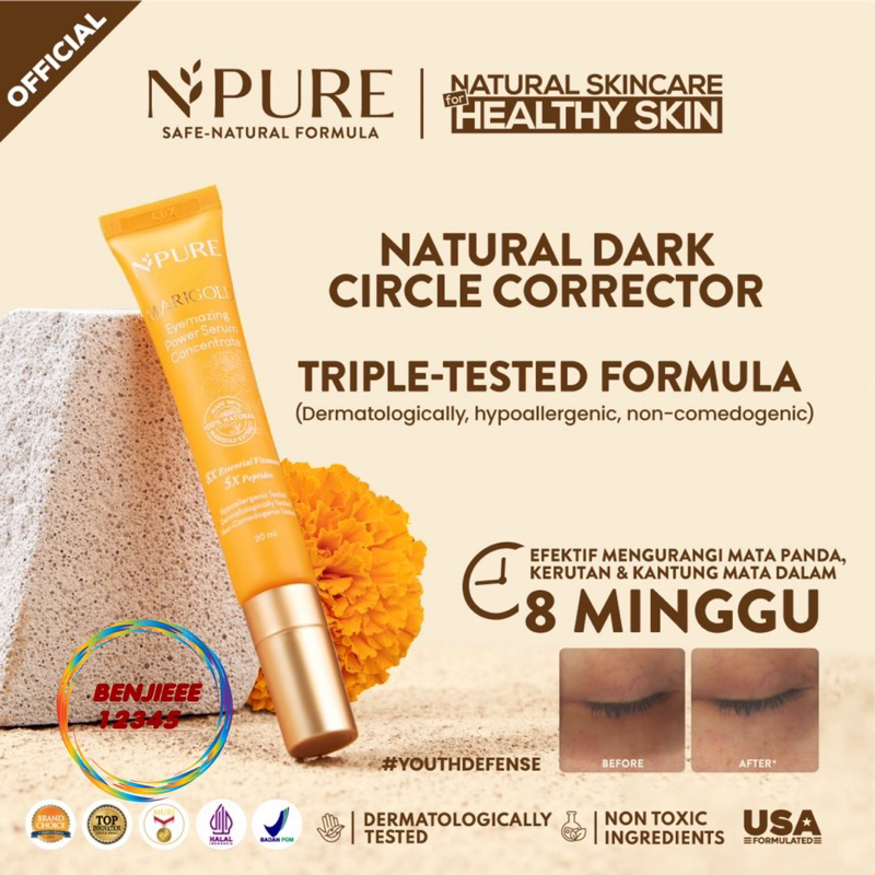 Jual NPURE Marigold Eye Serum N’pure npure n pure eyemazing power serum ...