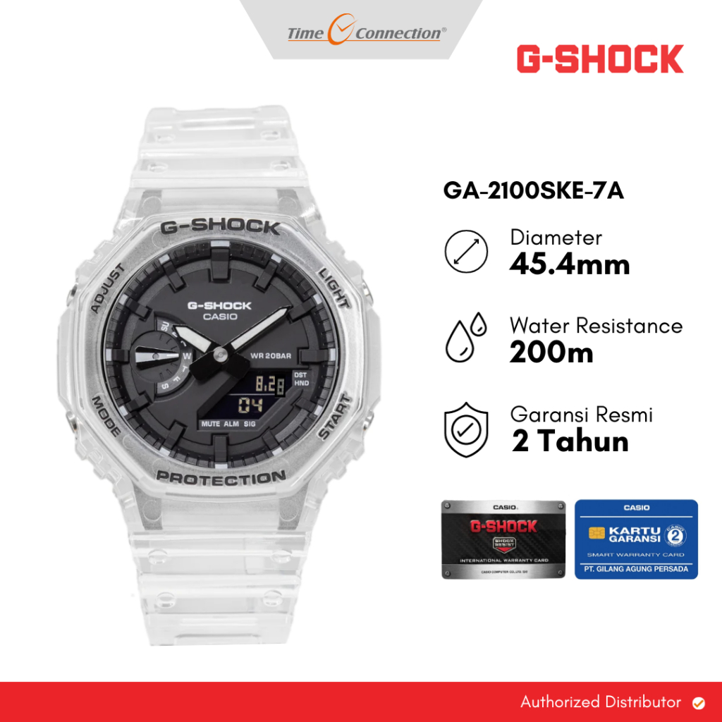 Jual Casio G-SHOCK GA-2100SKE-7A Transparan Original / Jam Tangan Pria ...
