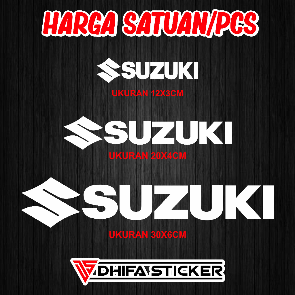 Jual stiker tulisan suzuki cutting | Shopee Indonesia