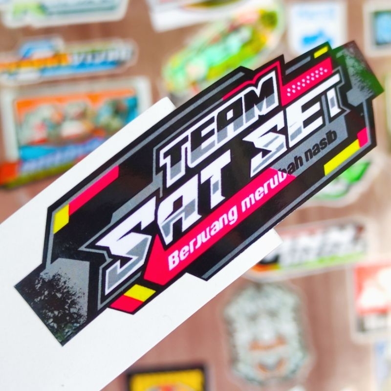 Jual stiker TEAM SAT SET ( BARU PINK) | Shopee Indonesia