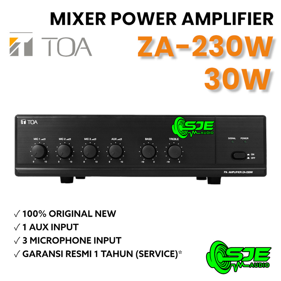 Jual POWER AMPLIFIER PA TOA 30W ZA-230W ZA230W ZA 230W 230 ZA230 W AMPLI MIXER 30 WATT POWER ...