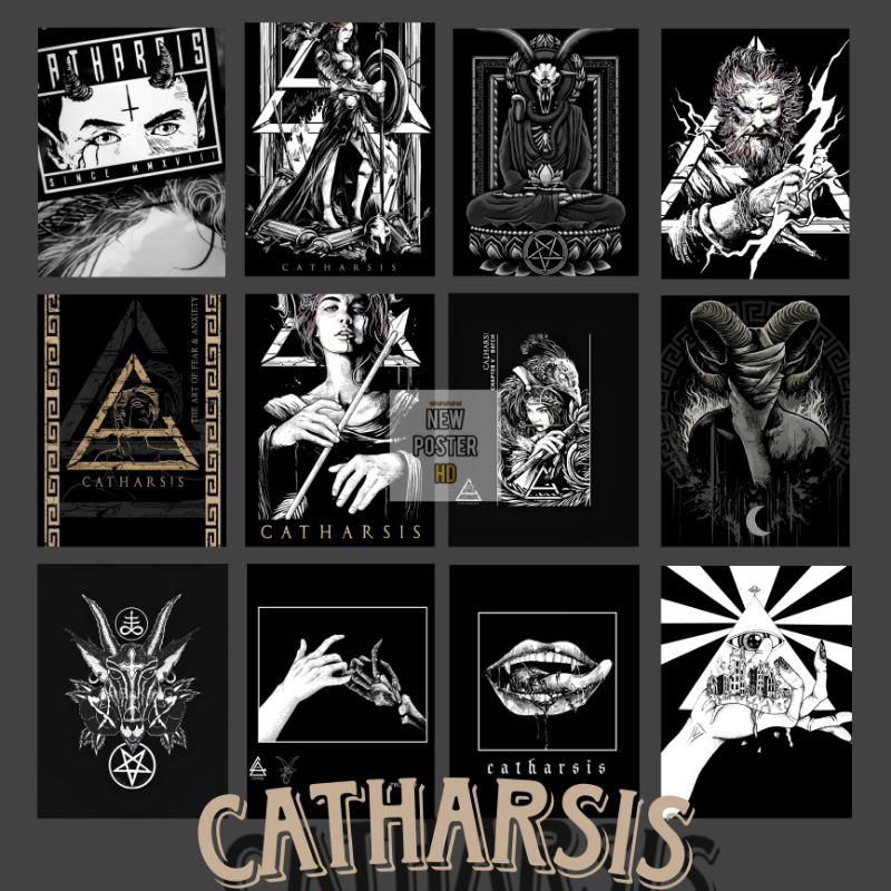 Jual (24 Pcs) Poster Catharsis Aesthetic Vintage wall decor | Shopee Indonesia