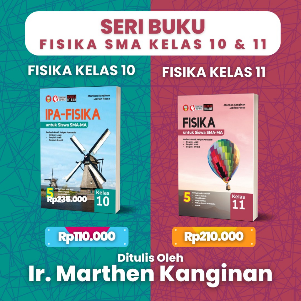 Jual Buku Fisika SMA/MA Kelas X/XI/XII Kurikulum Merdeka Martheen Kanginan | Shopee Indonesia