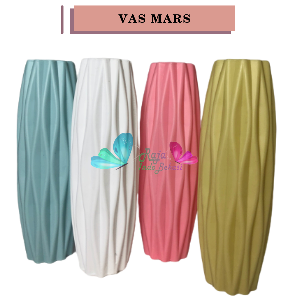 Jual VAS BUNGA MARS Vas Bunga Tanaman Aesthetic Imitasi Plastik Motif ...