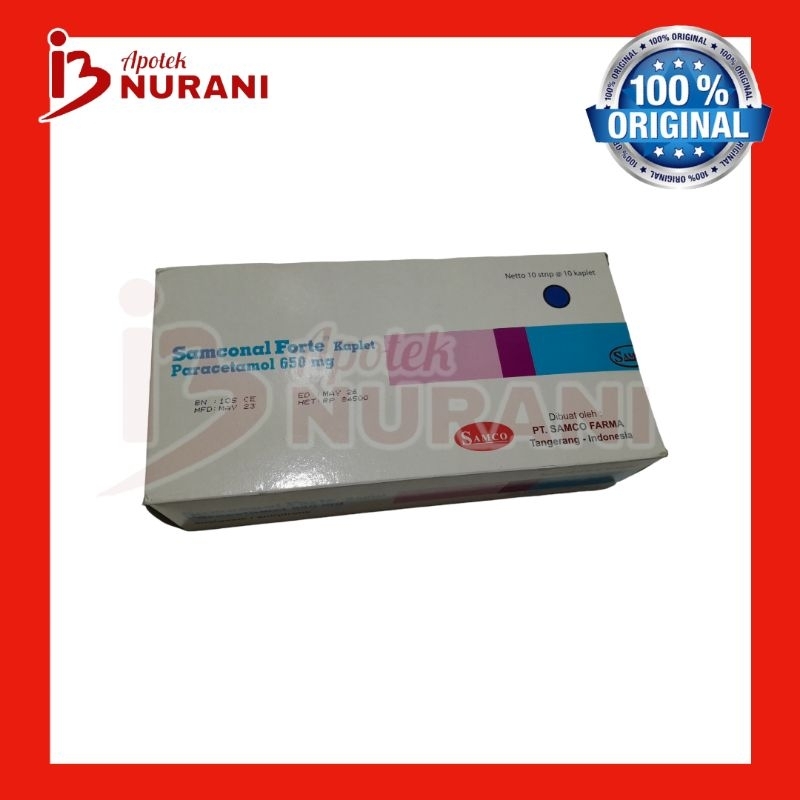 Jual SAMCONAL FORTE STRIP @10 TABLET obat nyeri demam | Shopee Indonesia