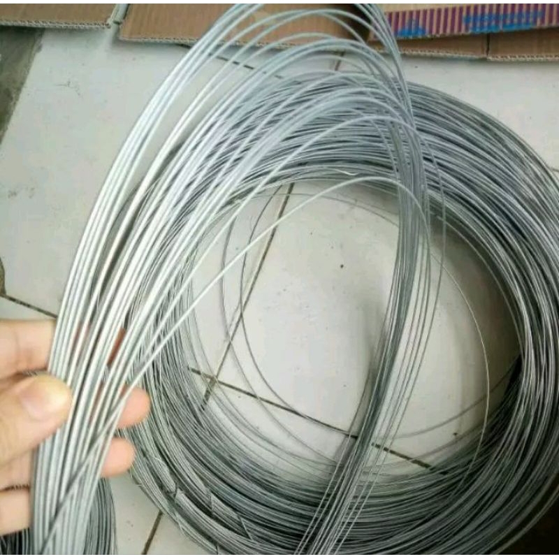 Jual kawat putih BWG 16 / tali kawat putih / tali jemuran | Shopee ...