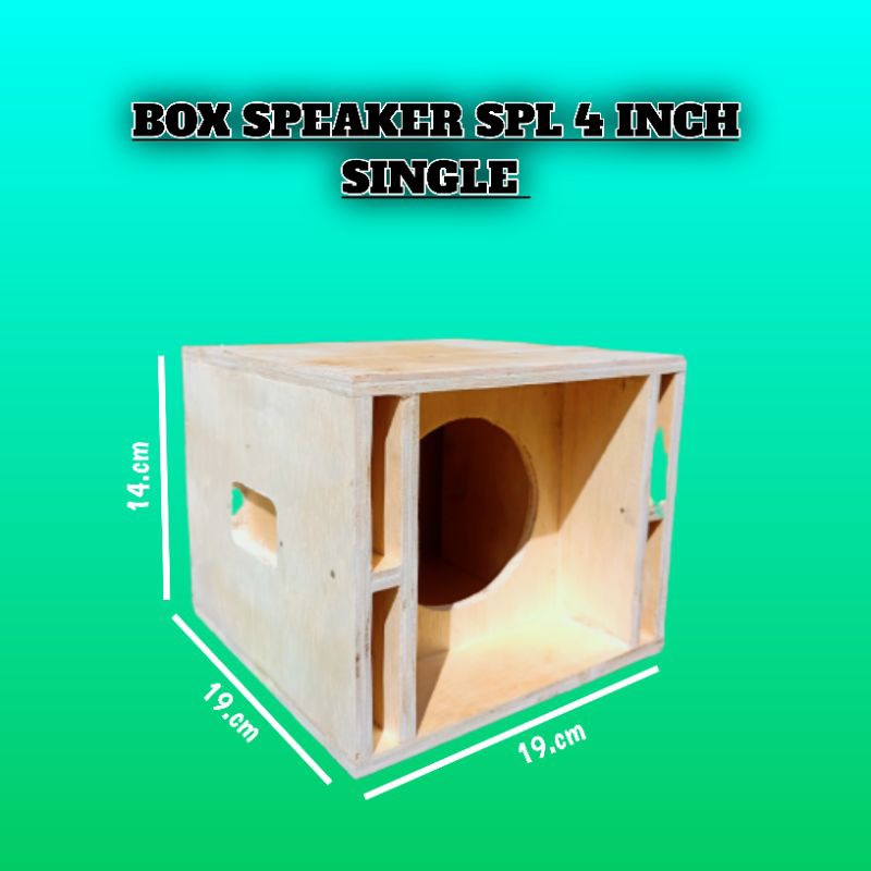 Jual BOX SPEAKER SPL 4 INCH SINGLE | Shopee Indonesia