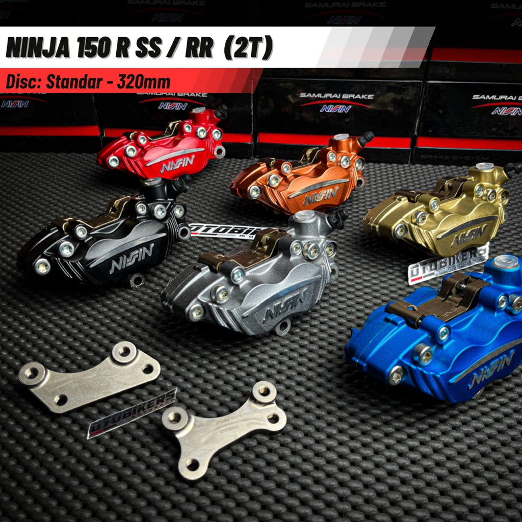 Jual Kaliper Nissin Samurai 4p Ninja 150 R RR SS Standar 320 mm 4 Piston Depan Original | Shopee ...