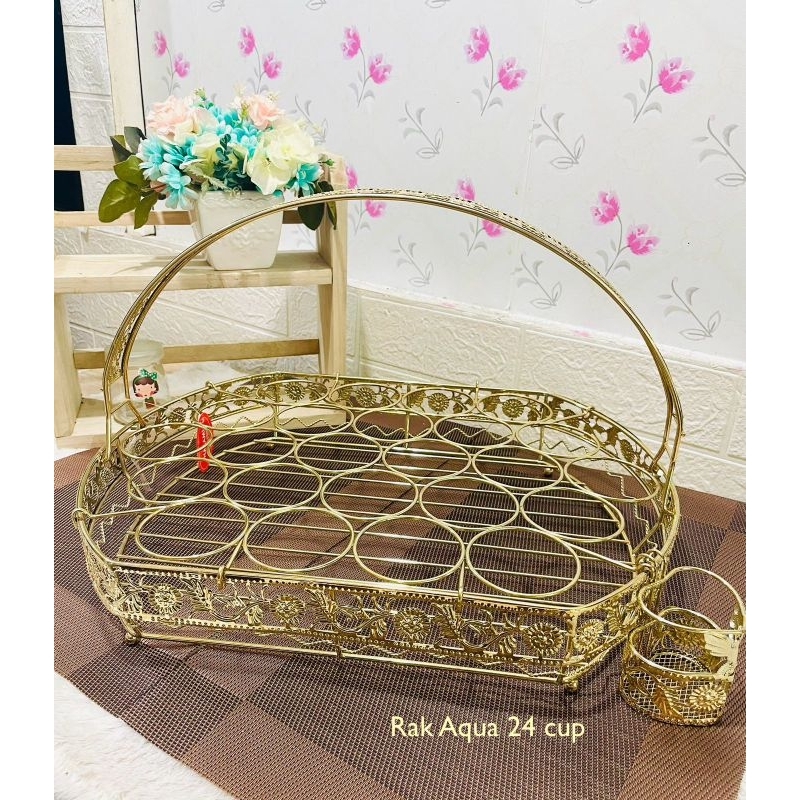 Jual Rak Aqua Besi Gold | Shopee Indonesia