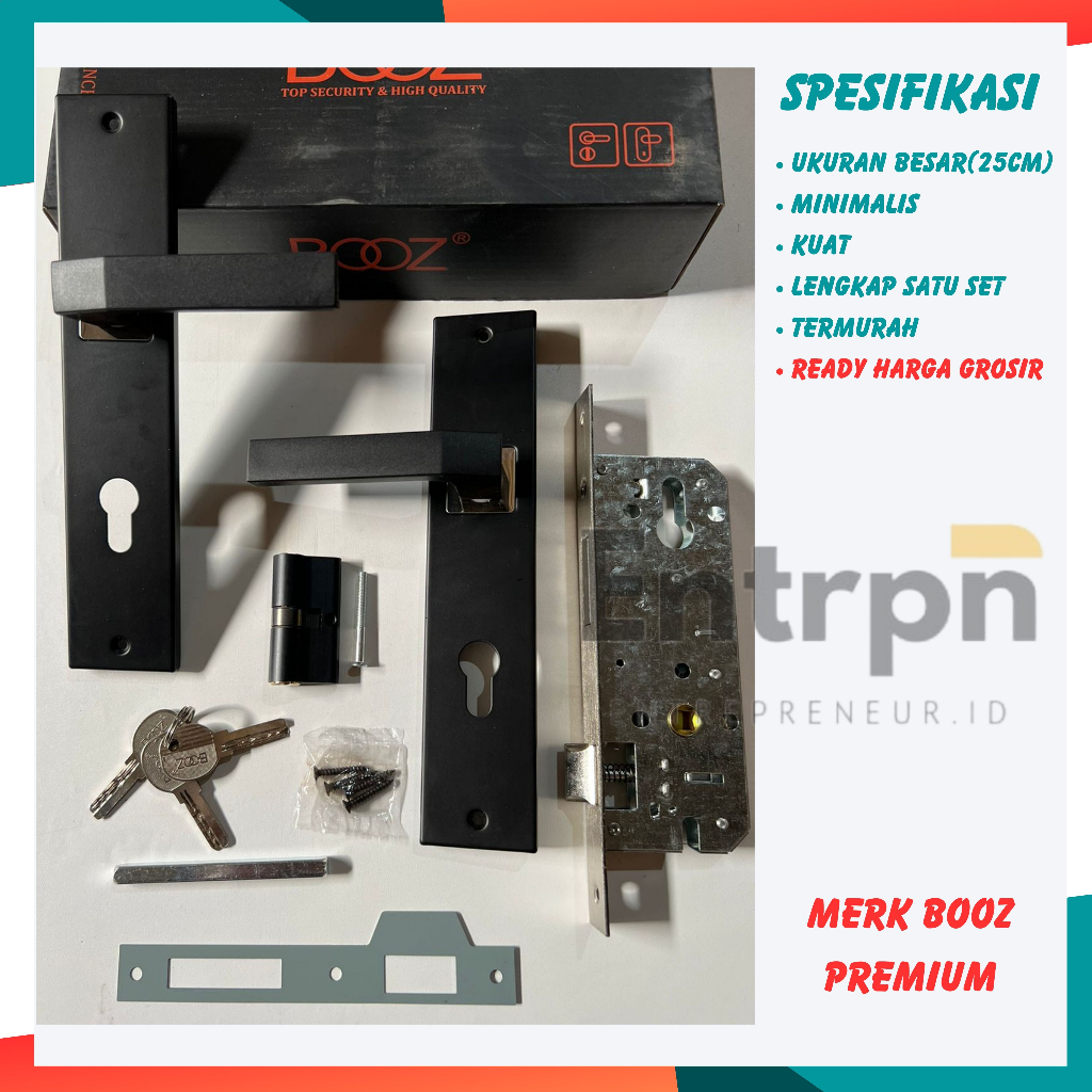 Jual Selot Pintu Ukuran Besar 25 Cm Hitam Bahan Tebal Merk Aigo Booz ...