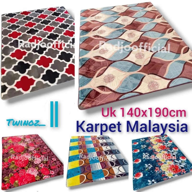 Jual KARPET MALAYSIA Uk 140x190cm [TERMURAH] Tebal Empuk dan Lembut | Shopee Indonesia