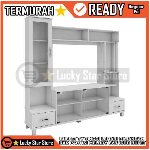 Jual Bufet Tv Pajangan Buffet Minimalis Lvr 1600 Rak Partisi Ruangan ...