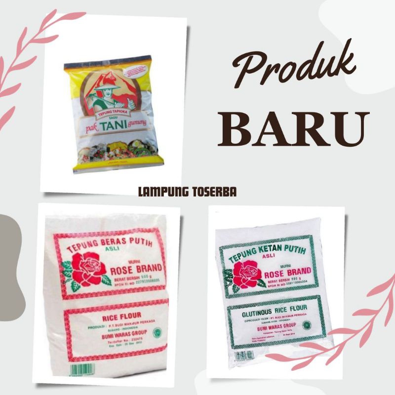 Jual SAGU Pak TANI Gunung | Tepung Tapioka 500gr / Tepung Beras ...
