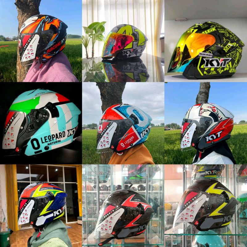 Jual Helm KYT NFJ Motif ORIGINAL | Shopee Indonesia