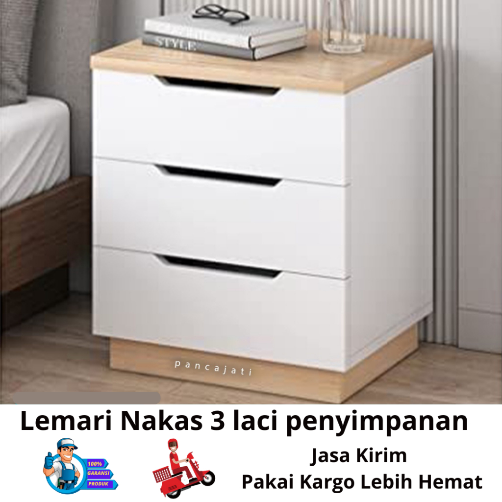 Jual lemari Nakas minimalis tempat penyimpanan 3 laci 50x40x30 Laci ...