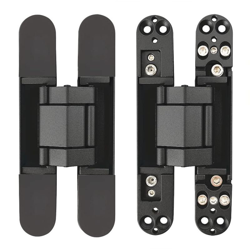 Jual Hidden Hinge Engsel Tanam Door Hinge Invisiblle Hitam Perak Engsel ...