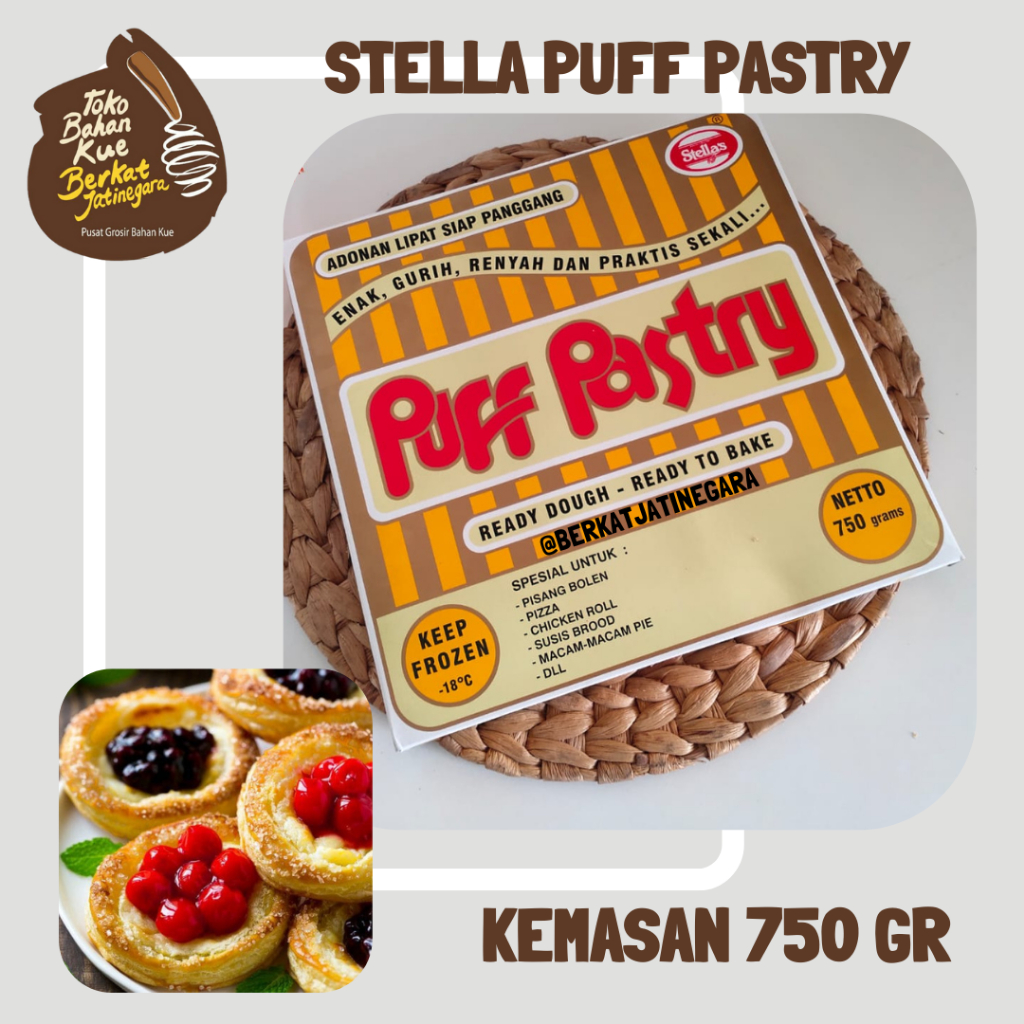 Jual STELLA PPUFF PASTRE SHEET / PUFF PASTRY / 750 GR | Shopee Indonesia