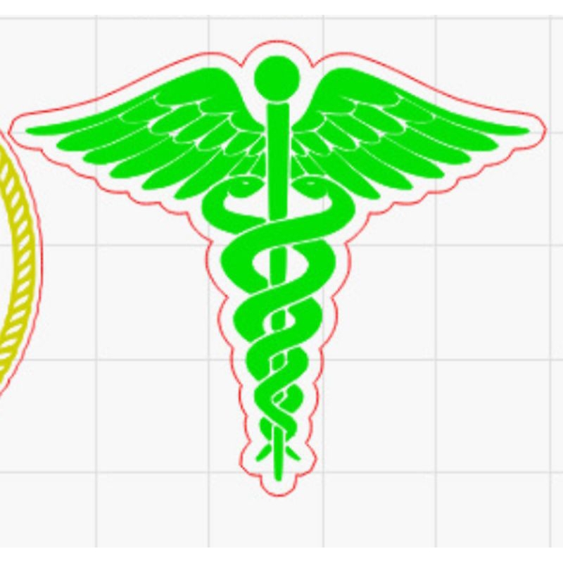 Jual logo medis caduceus lambang kesehatan simbol kedokteran bentuk ...