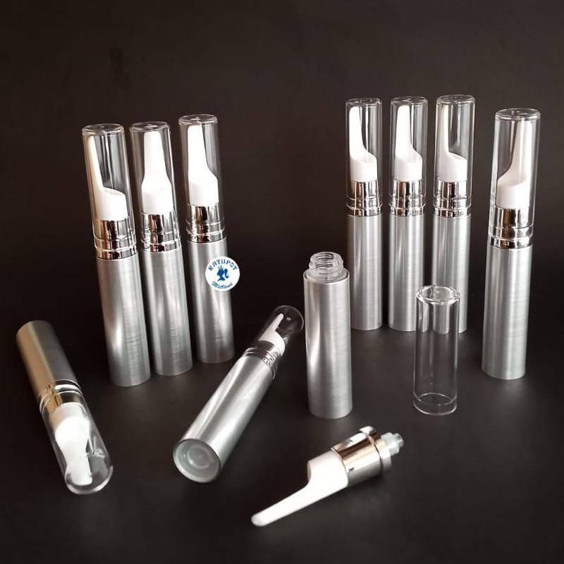 Jual botol airles botol serum 10 ml silver nindy | Shopee Indonesia