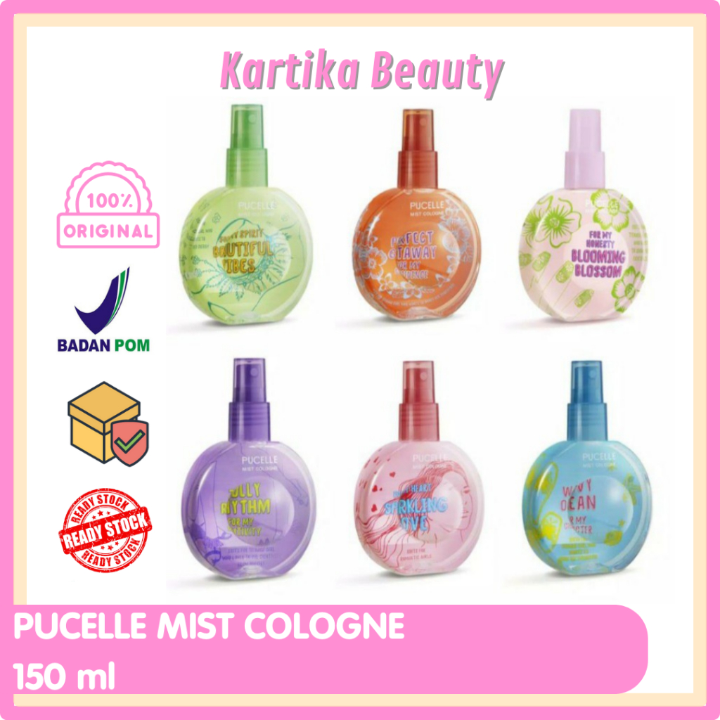 Jual PUCELLE MIST COLOGNE BESAR 150 ML PARFUM PUCEL BOTOL PLASTIK ...