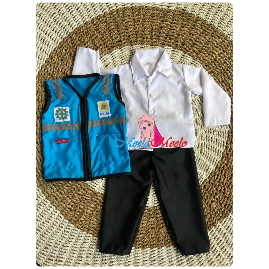 Jual Kostum PLN Newborn Aksesoris Photoshoot / Baju Seragam Profesi ...
