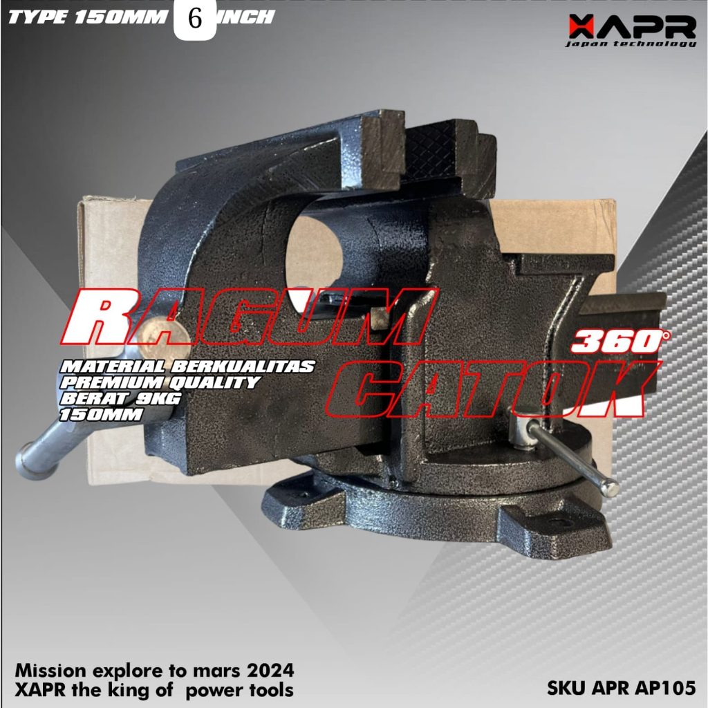 Jual RAGUM CATOK APR TOOLS 6INCH garansi resmi 5thn bisa putar full ...