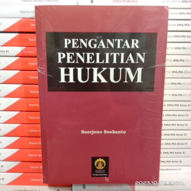 Jual Buku Pengantar Penelitian Hukum SOERJONO SOEKANTO - UI Press | Shopee Indonesia