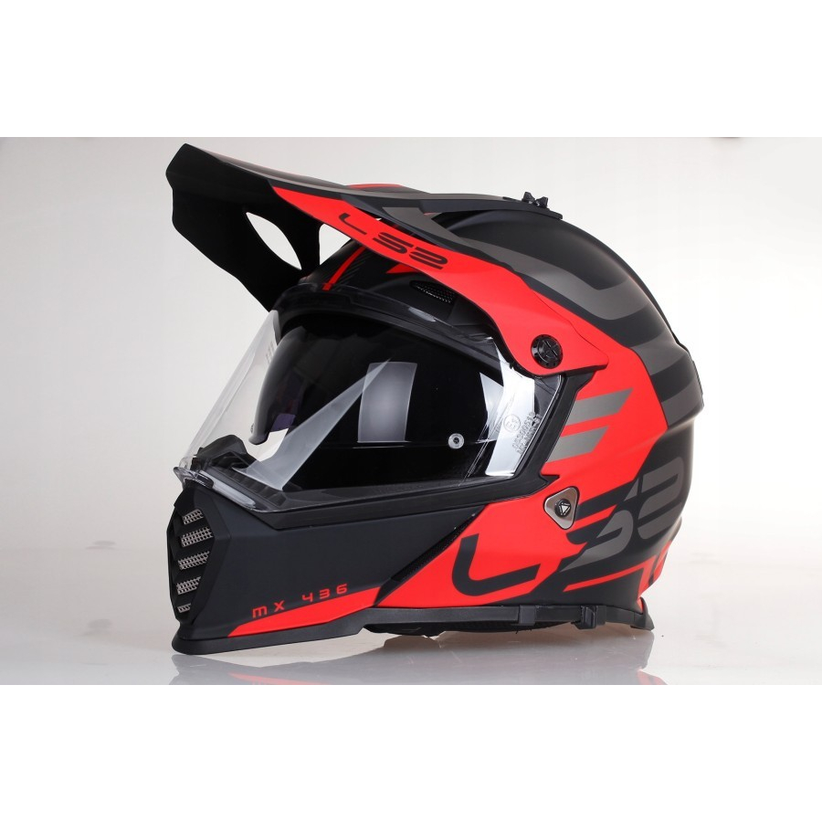 Jual Helm Trail Adventure LS2 MX436 Pioneer Evo Adventurer Matt Black ...
