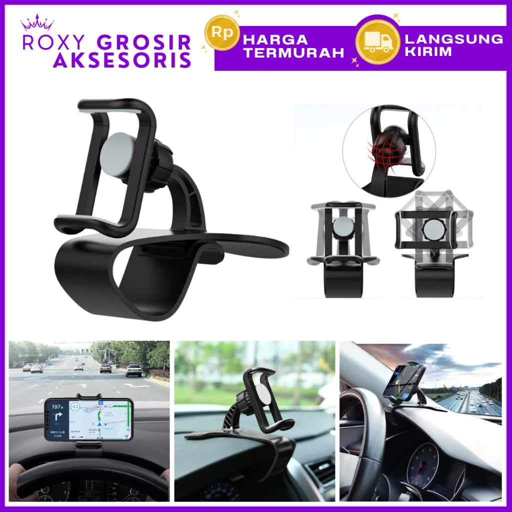 Jual Car Holder Stand Hp HD22 Dudukan Handphone di Dashboard Mobil ...