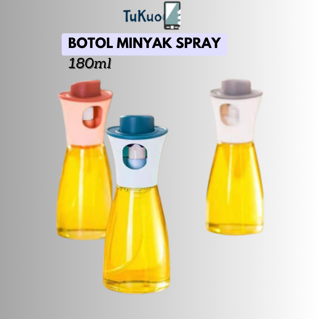 Jual Botol Minyak Spray 180ml OBA Push-type Oil Dispenser Kitchen ...