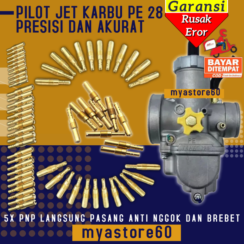 Jual Pilot Jet Pilotjet PJ Spuyer Karbu Karburator Carburator PE NSR 28 PE28 NSR28 Ukuran Size ...