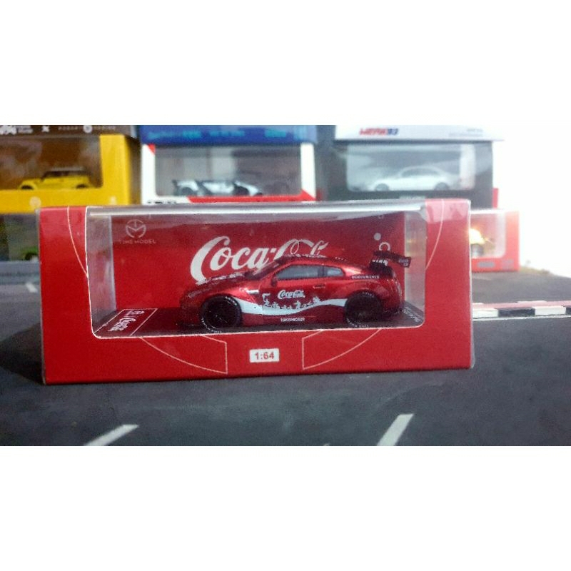 Jual Diecast Time Model Nissan Skyline GTR R35 Coca Cola Red Segel ...