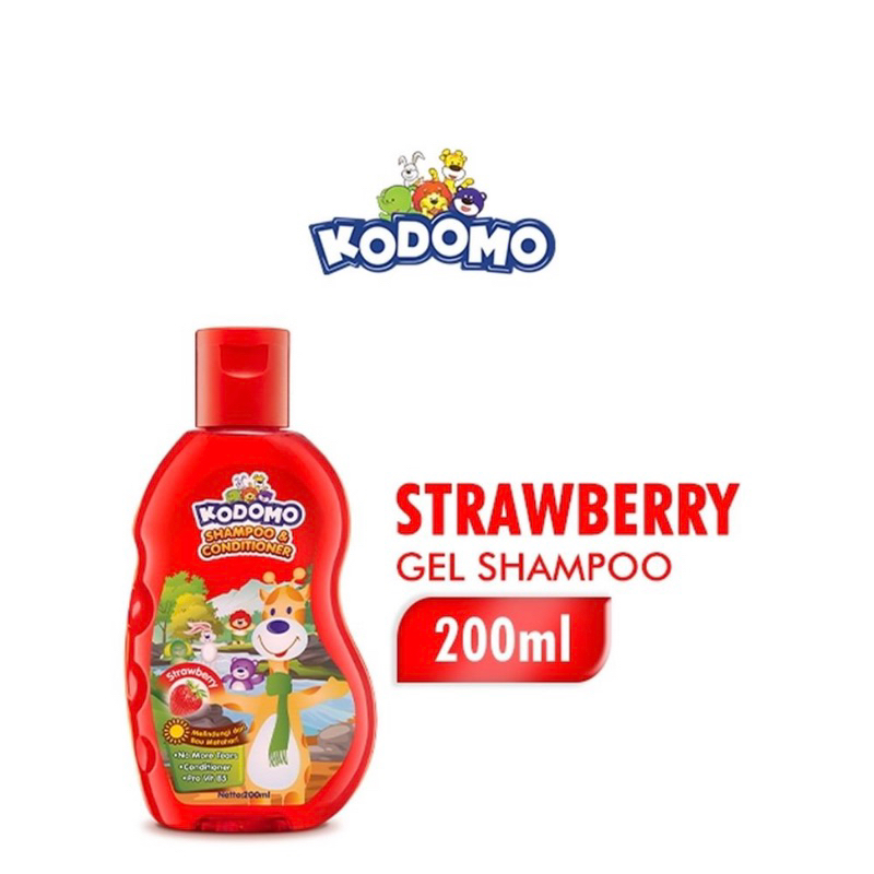 Jual KODOMO Shampoo & Conditioner Strawberry/Blueberry 200ml | Shopee Indonesia
