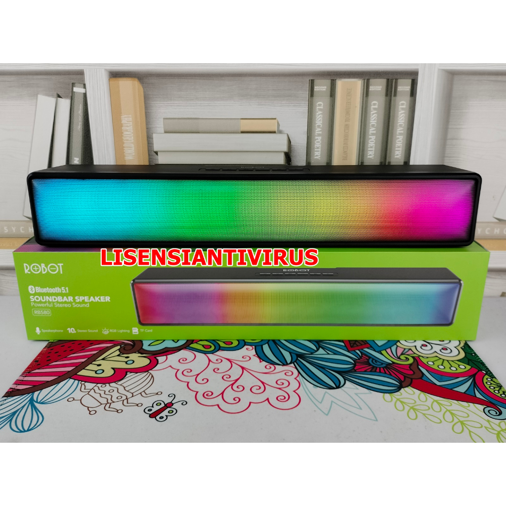 Jual Soundbar Portable Speaker Bluetooth Robot RB580 10W Ultra Bass RGB ...
